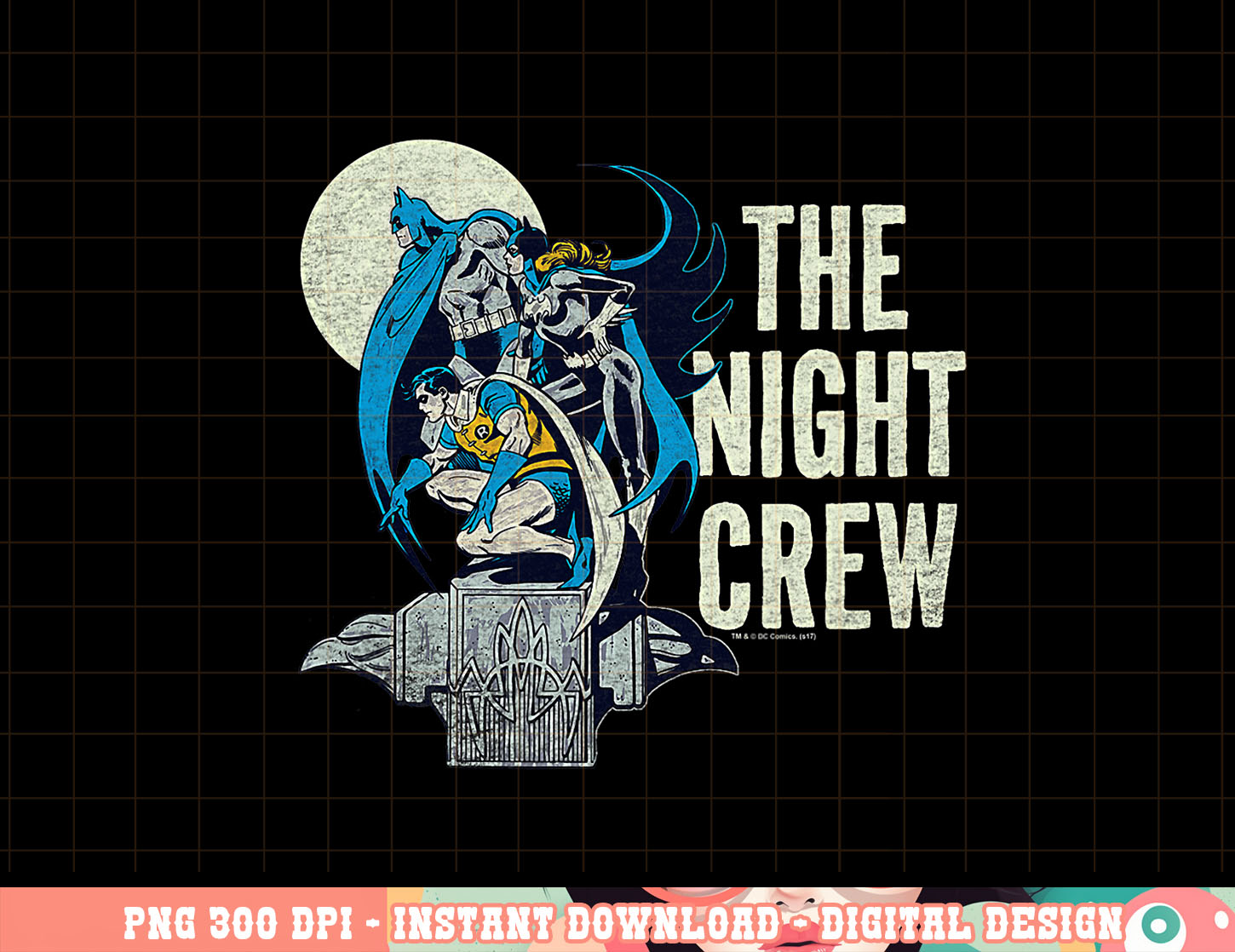 Batman Night Crew png, digital print,instant download | Inspire Uplift