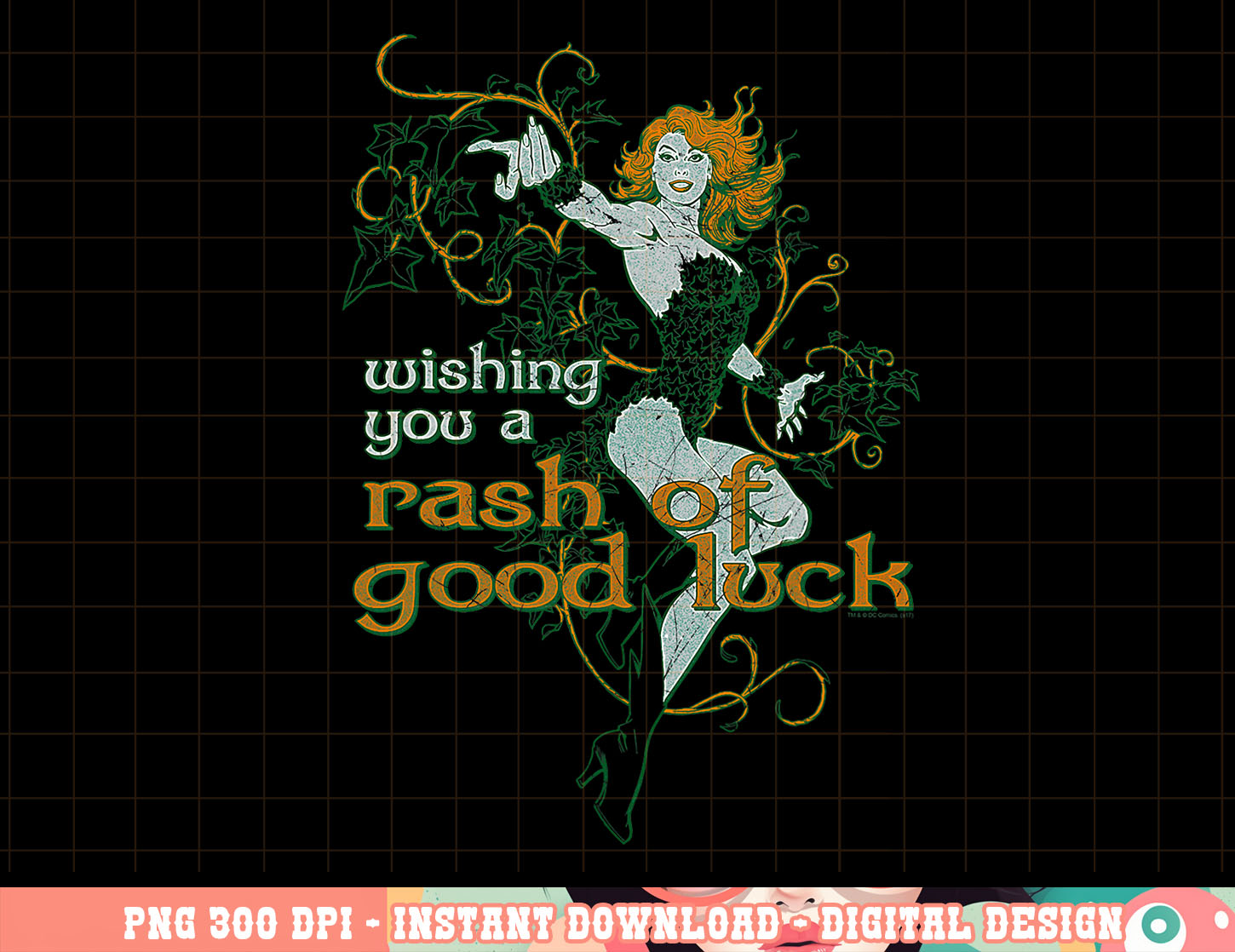 Batman Poison Ivy Rash of Good Luck png, digital print,insta | Inspire ...