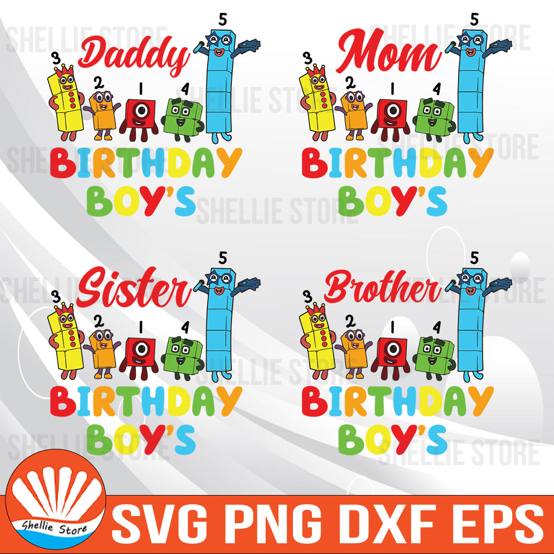 Numberblocks, Birthday Boy's Mom Design, Birthday Printable | Inspire ...