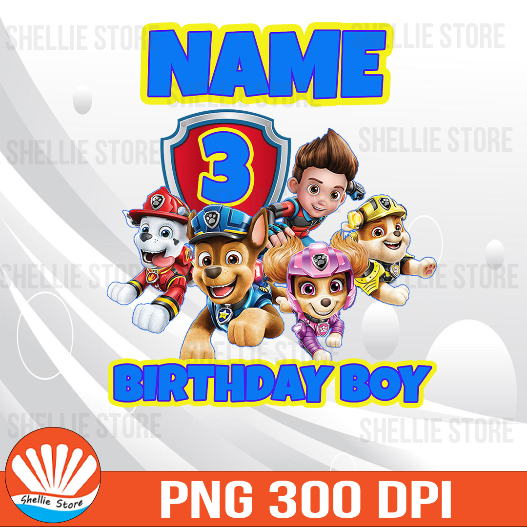 Custom File Paw Patrol Birthday Png, Paw Patrol Png, Paw Pat | Inspire ...