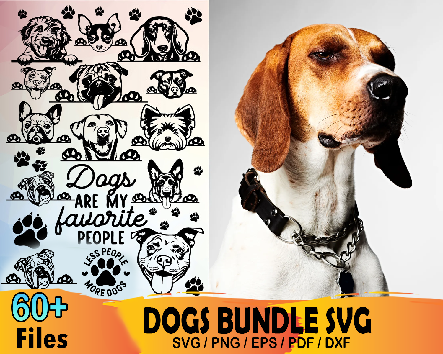 60 Dog Bundle Svg, Animal Svg, Dog Svg, Cute Dog Svg | Inspire Uplift