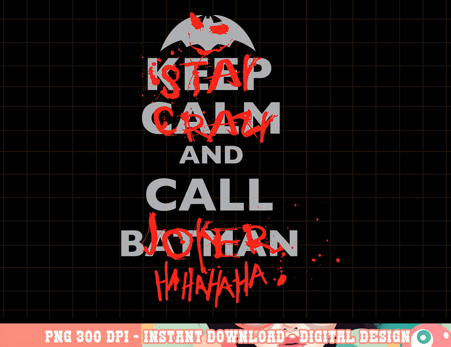 DC Joker Text Stay Crazy png, digital print,instant download | Inspire ...