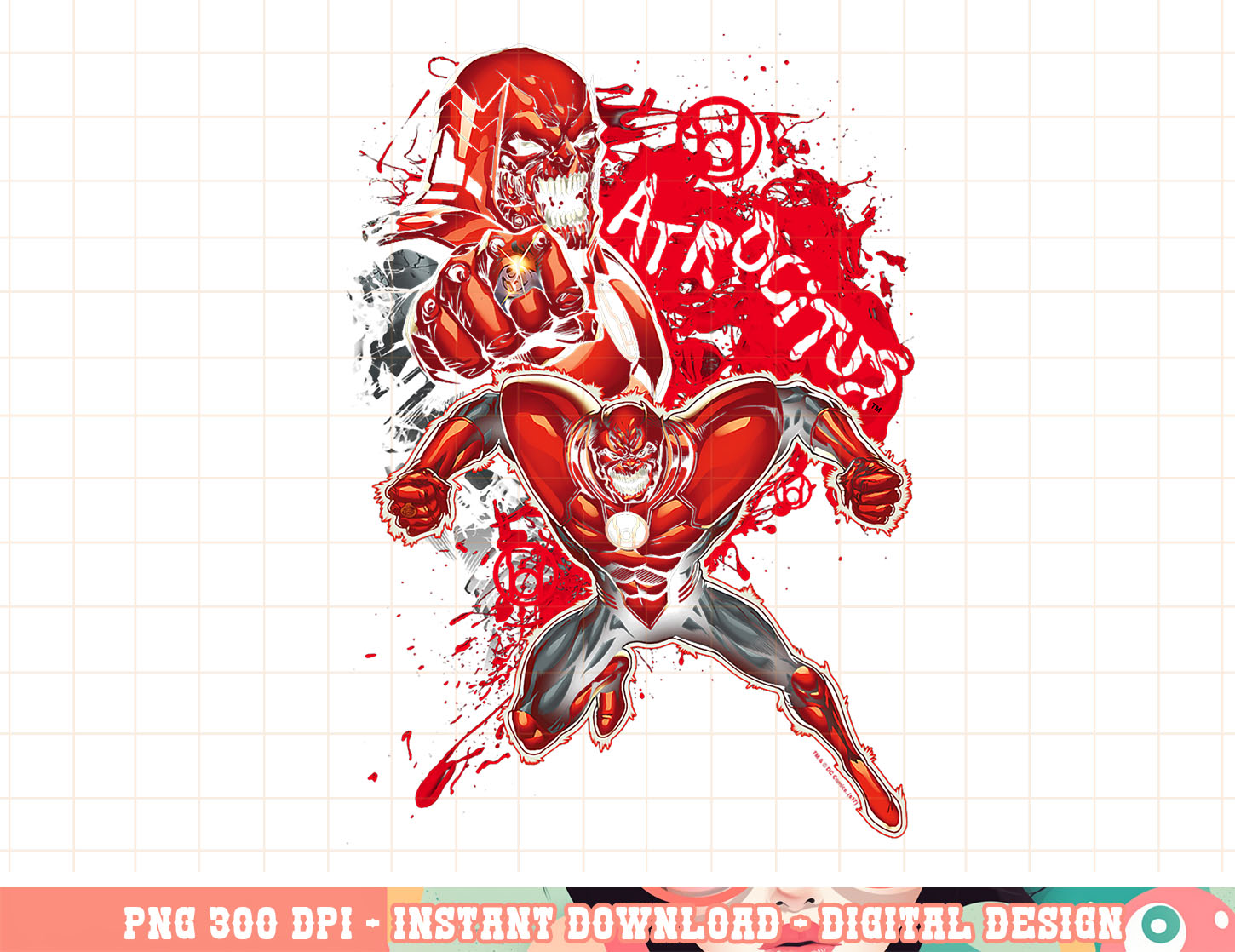Green Lantern Atrocitus png, digital print,instant download | Inspire ...