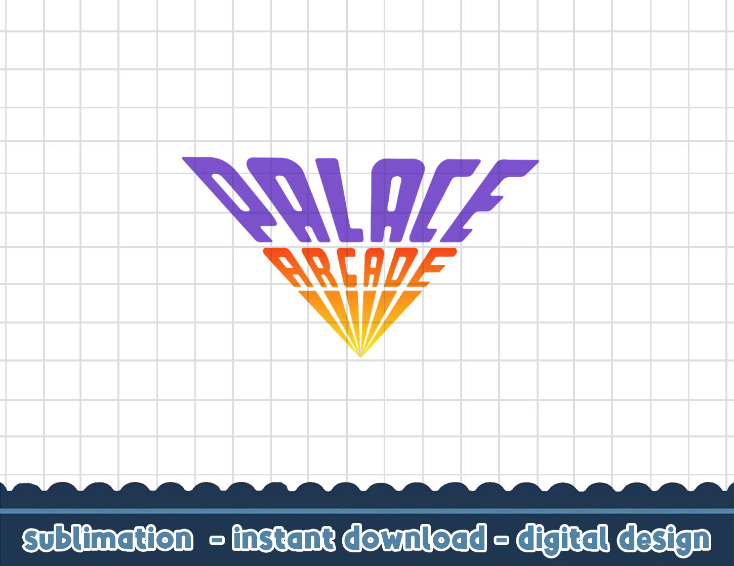 Stranger Things Palace Arcade Fading Logo png,digital print | Inspire ...