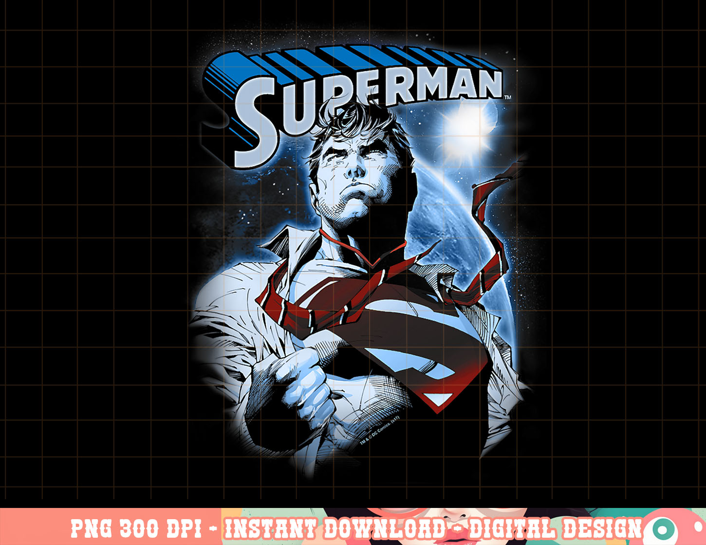 Superman Protect Earth png, digital print,instant download | Inspire Uplift