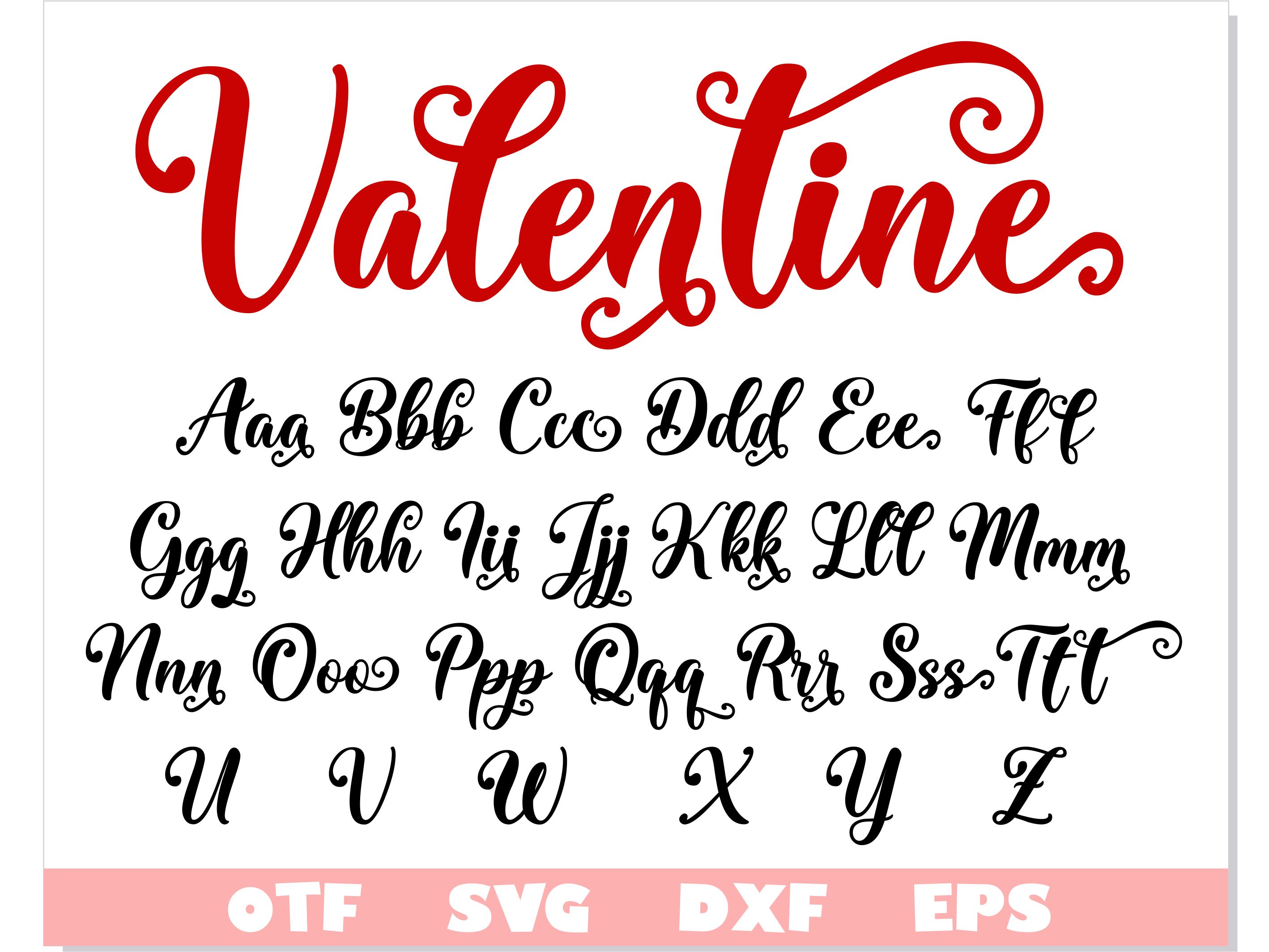 Valentine Font with Tails svg | Love font svg, Valentine Fon | Inspire ...