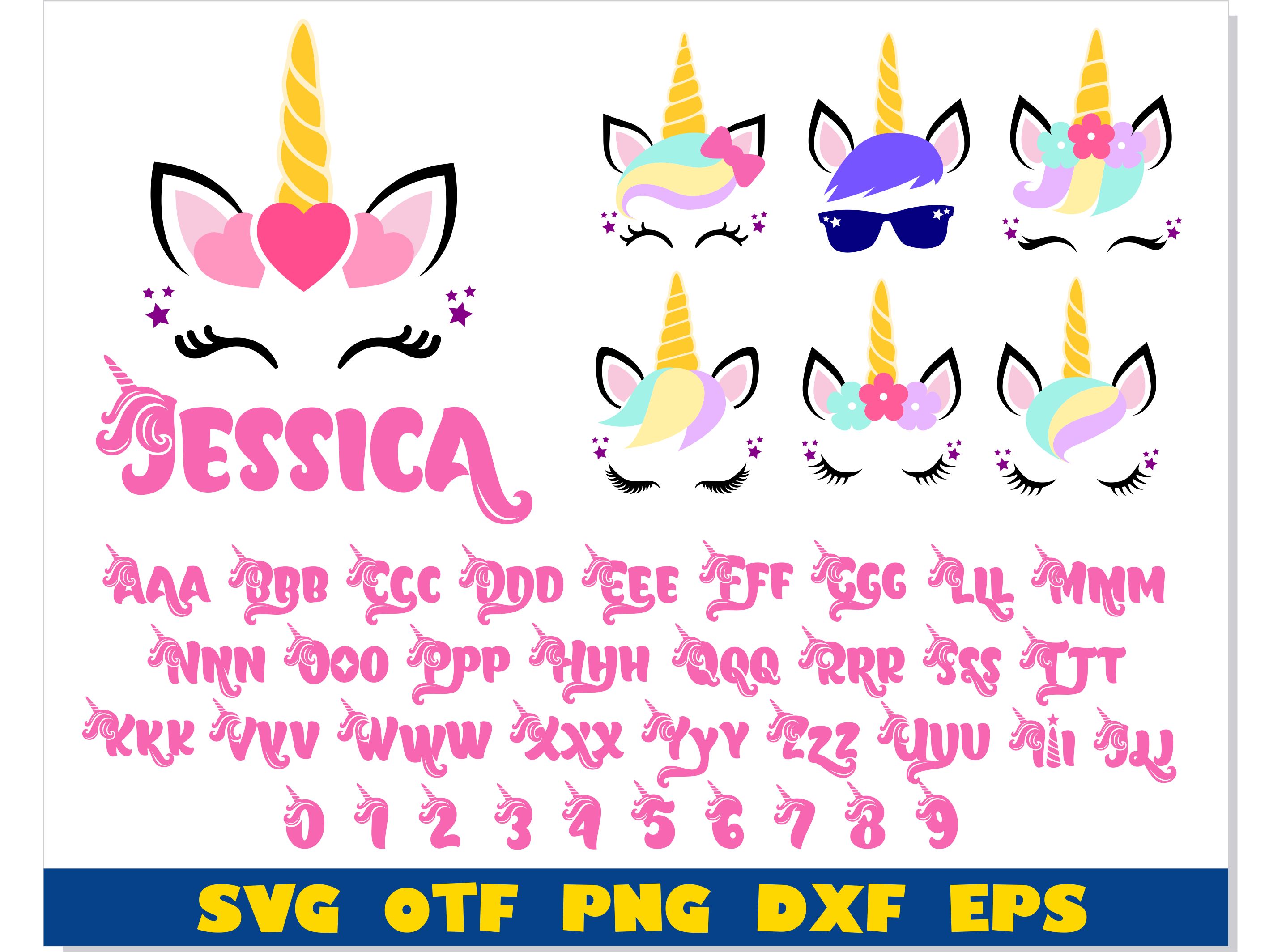 Unicorn Personalize DIY, Unicorn Name svg, Unicorn Birthday | Inspire ...