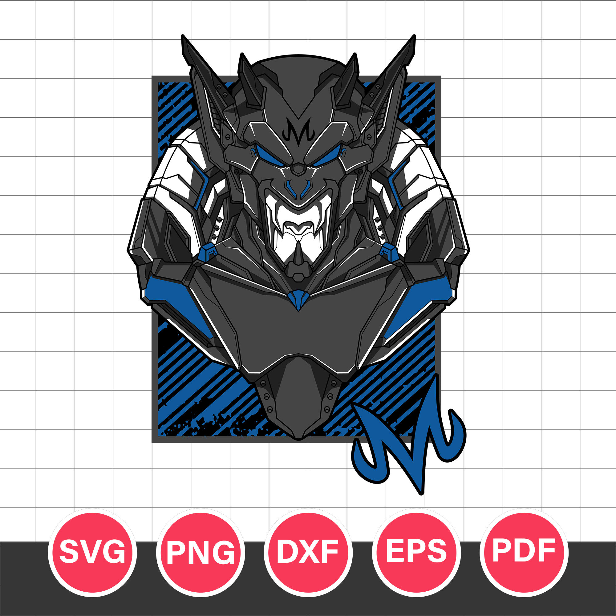 Dabura Gray Mecha Svg, Dabura Svg, Dragon Ball Svg, Anime Sv | Inspire ...