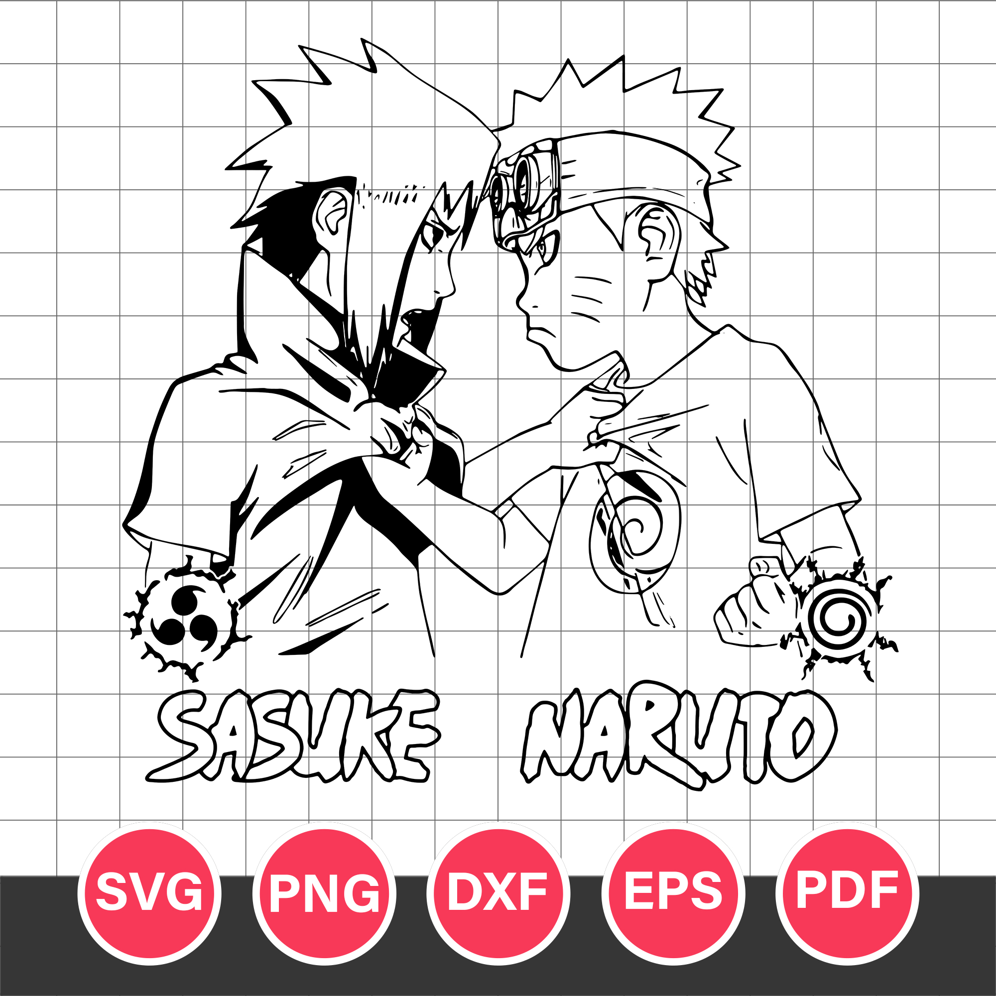 Naruto Vs Sasuke Svg, Naruto Svg, Sasuke Svg, Naruto Anime S | Inspire ...