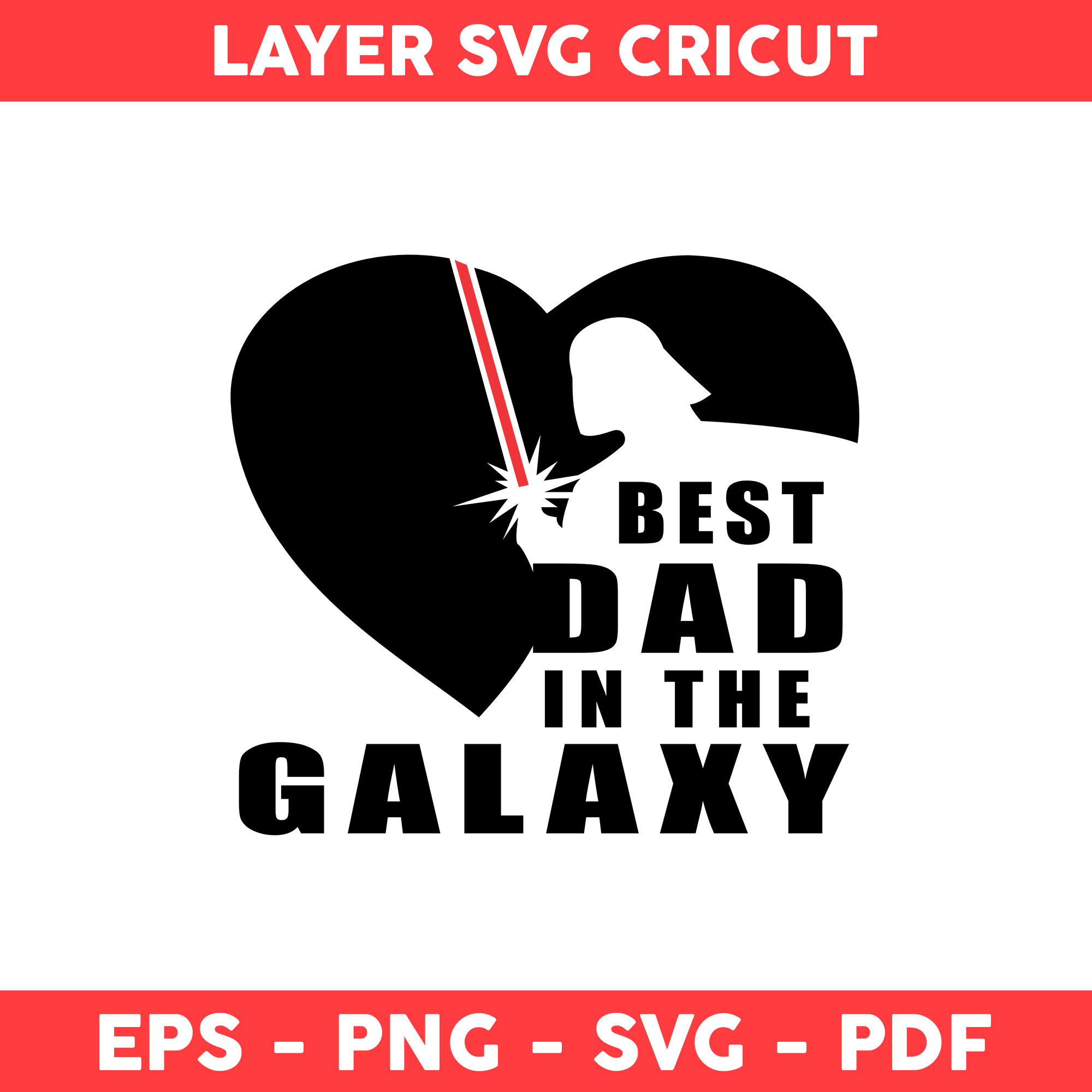 Best Dad In The Galaxy Svg, Darth Vader Svg, Father Svg, Dad | Inspire ...