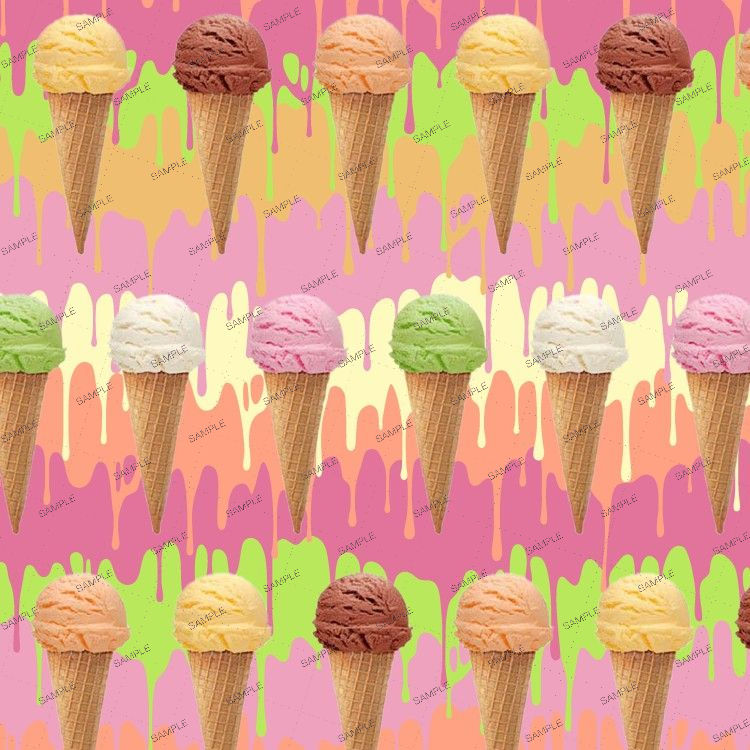 Ice Cream Cones 22 Seamless Tileable Repeating Pattern | Inspire Uplift