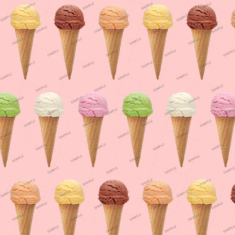 Ice Cream Cones 23 Seamless Tileable Repeating Pattern | Inspire Uplift