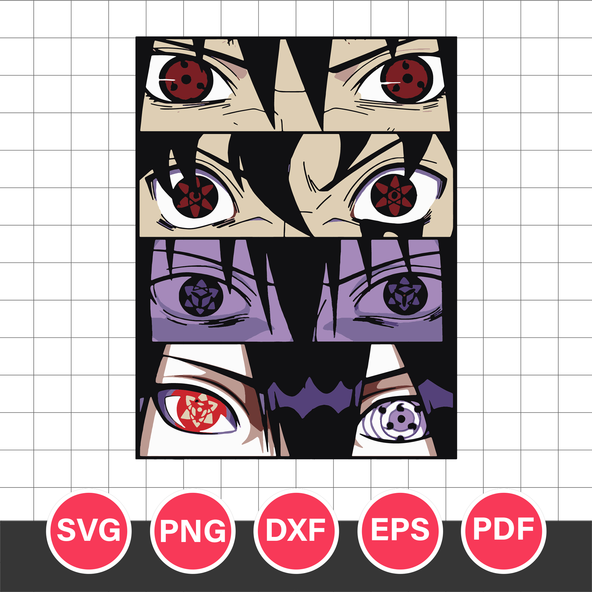 Olhos De Sasuke Svg, Anime Svg, Love Anime Svg, Anime Manga | Inspire ...