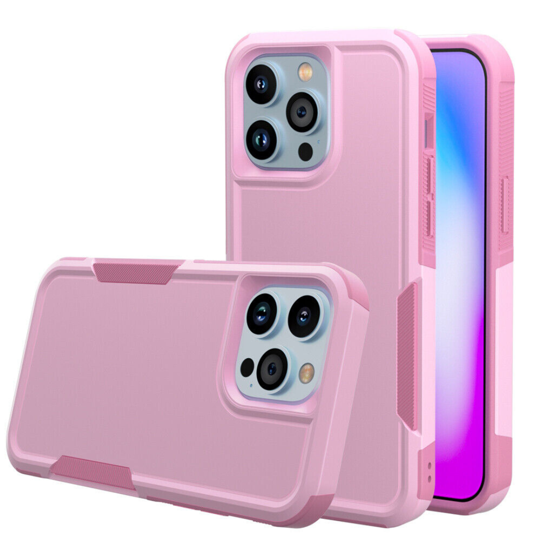 Pink Colour iPhone 14,14 Plus,14 Pro Max Case Shockproof H | Inspire Uplift