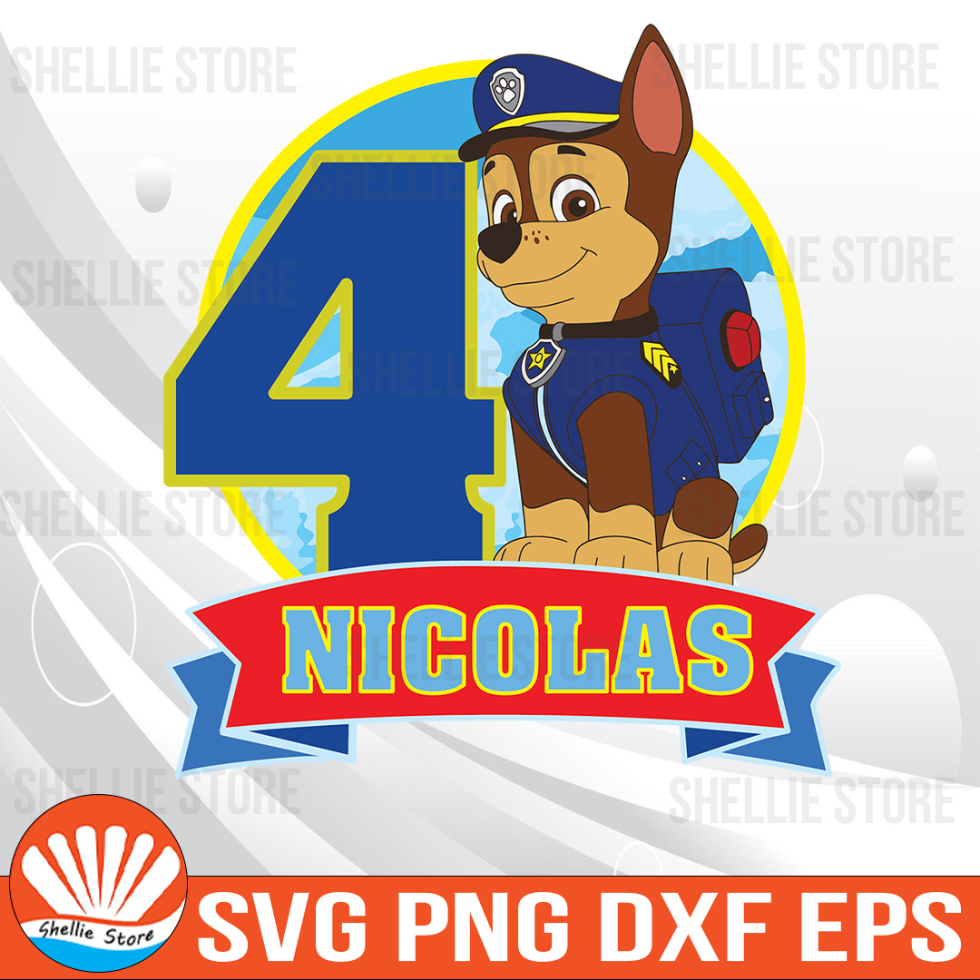 Paw Patrol Cake Topper, Paw Patrol Birthday, Paw Cake Topper | Inspire ...