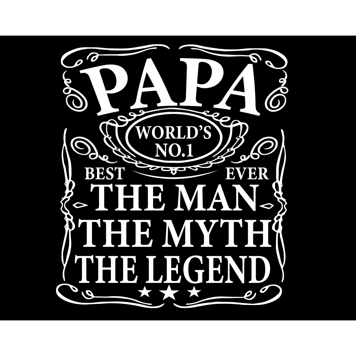 Papa Worlds No 1 Best Ever The Man The Myth The Legend Svg, | Inspire ...