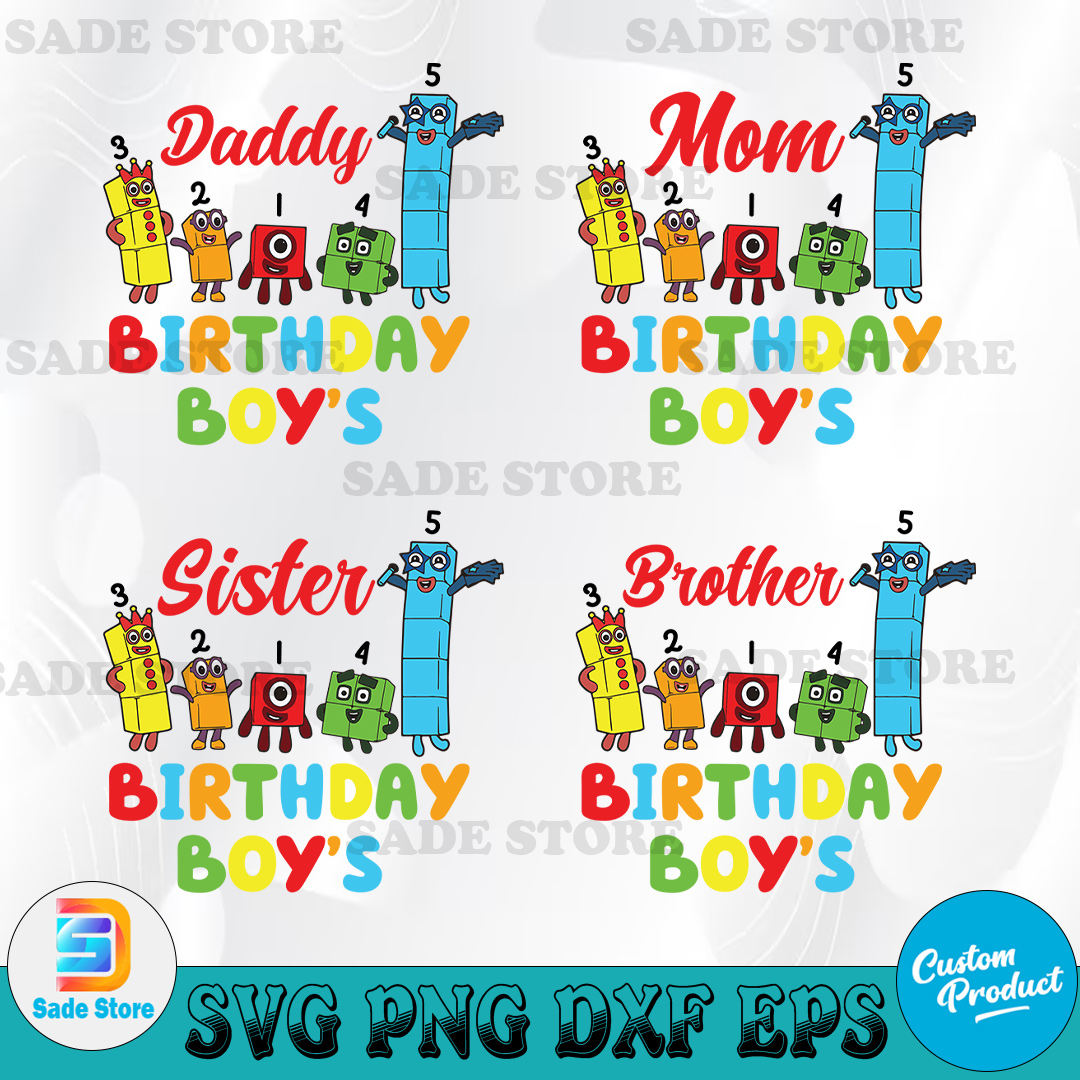 Numberblocks, Birthday Boy's Mom Design, Birthday Printable | Inspire ...