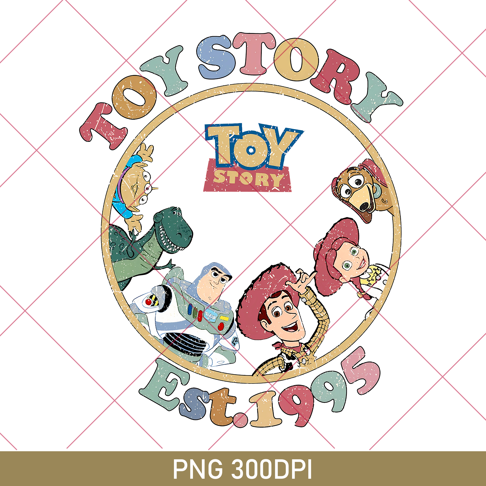 Retro Disney Toy Story Movie Characters PNG, Buzz Woody Jess | Inspire ...