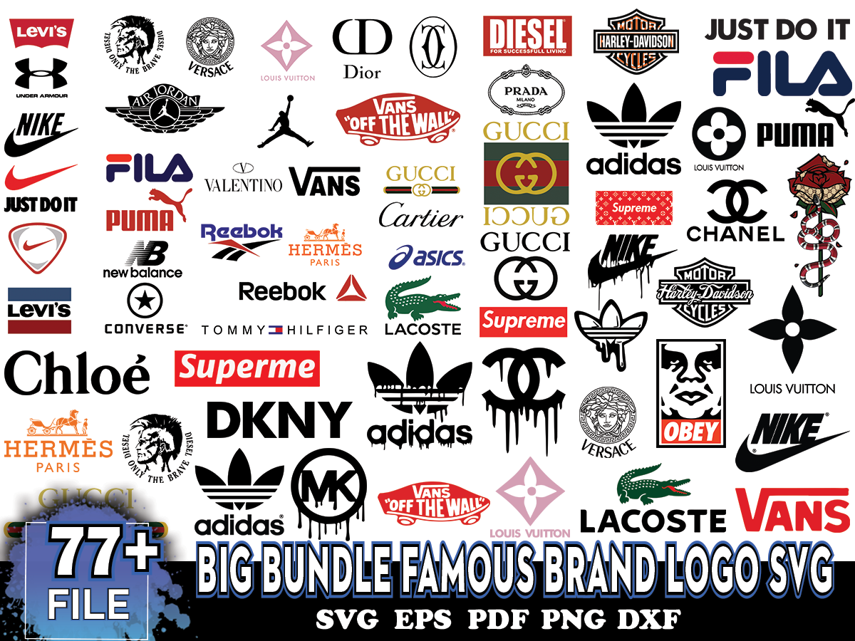 Big Bundle Famous Brand Logo Svg, File For Cricut | Inspire Uplift