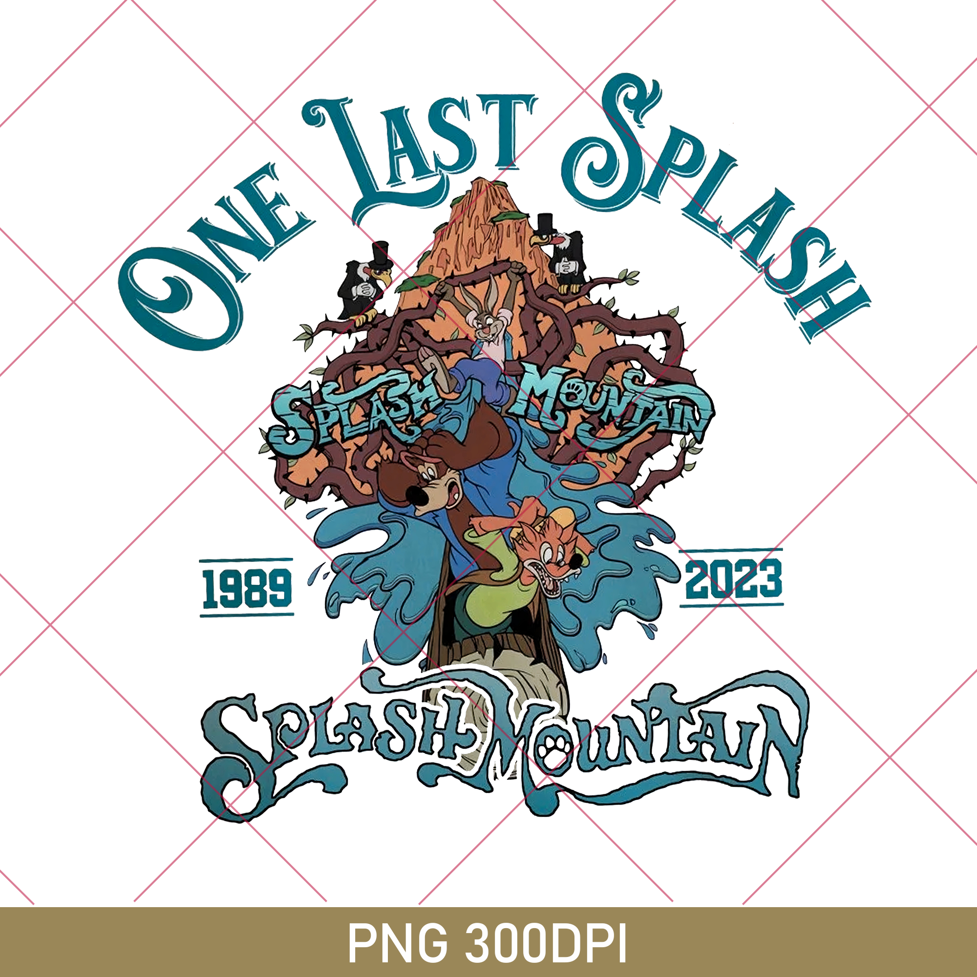 Vintage Disney Characters Splash Mountain PNG, Retro Brer Ra | Inspire ...