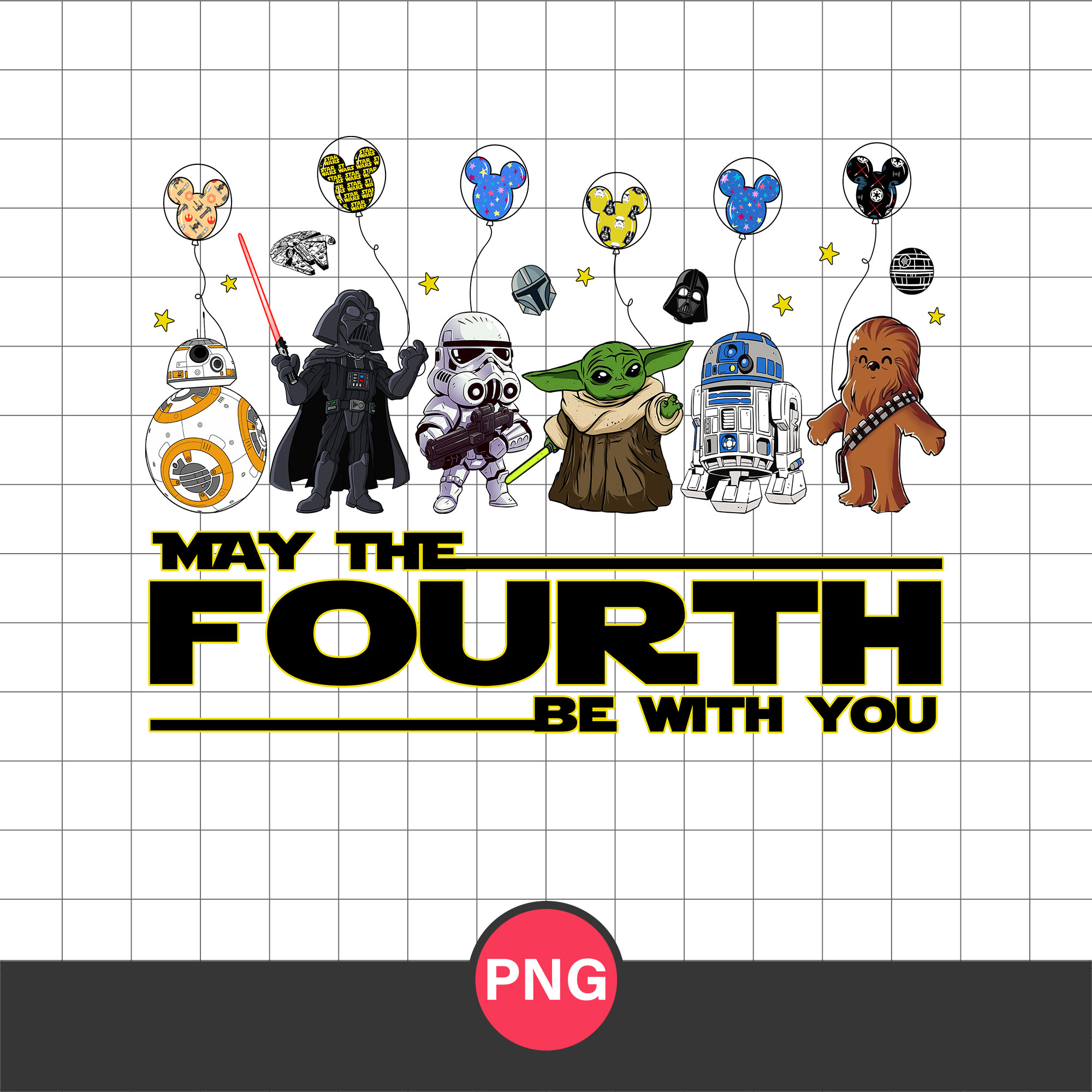 May The 4th Be With You Png, Star Wars Characters Movies Png | Inspire ...