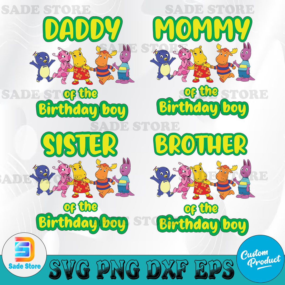 Backyardigans Family Svg, Personalized Backyardigans Family | Inspire ...