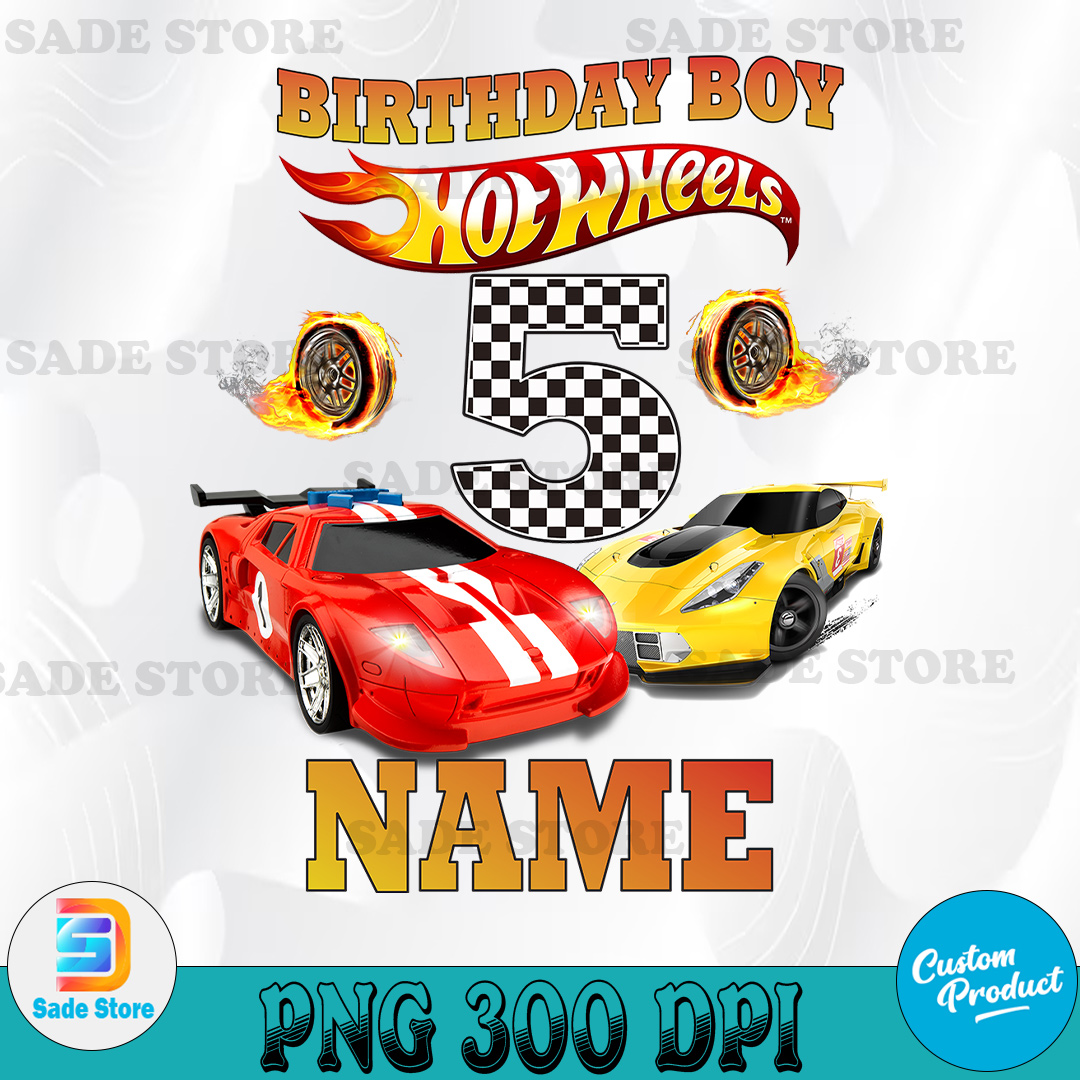 Personalized Hot Wheels Birthday Family Svg, Hot Racing Cars - Inspire ...