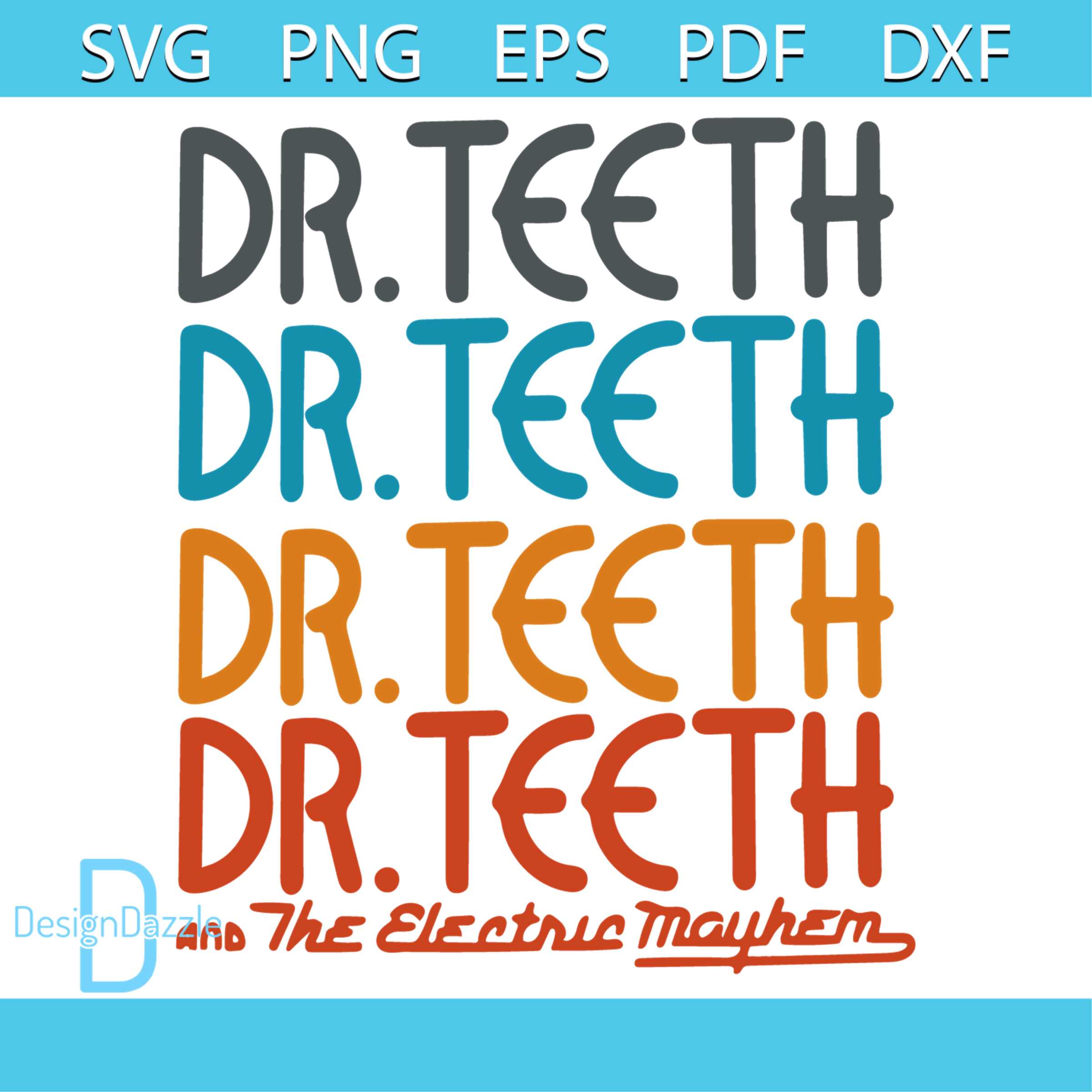 dr teeth and the electric mayhem svg - Inspire Uplift