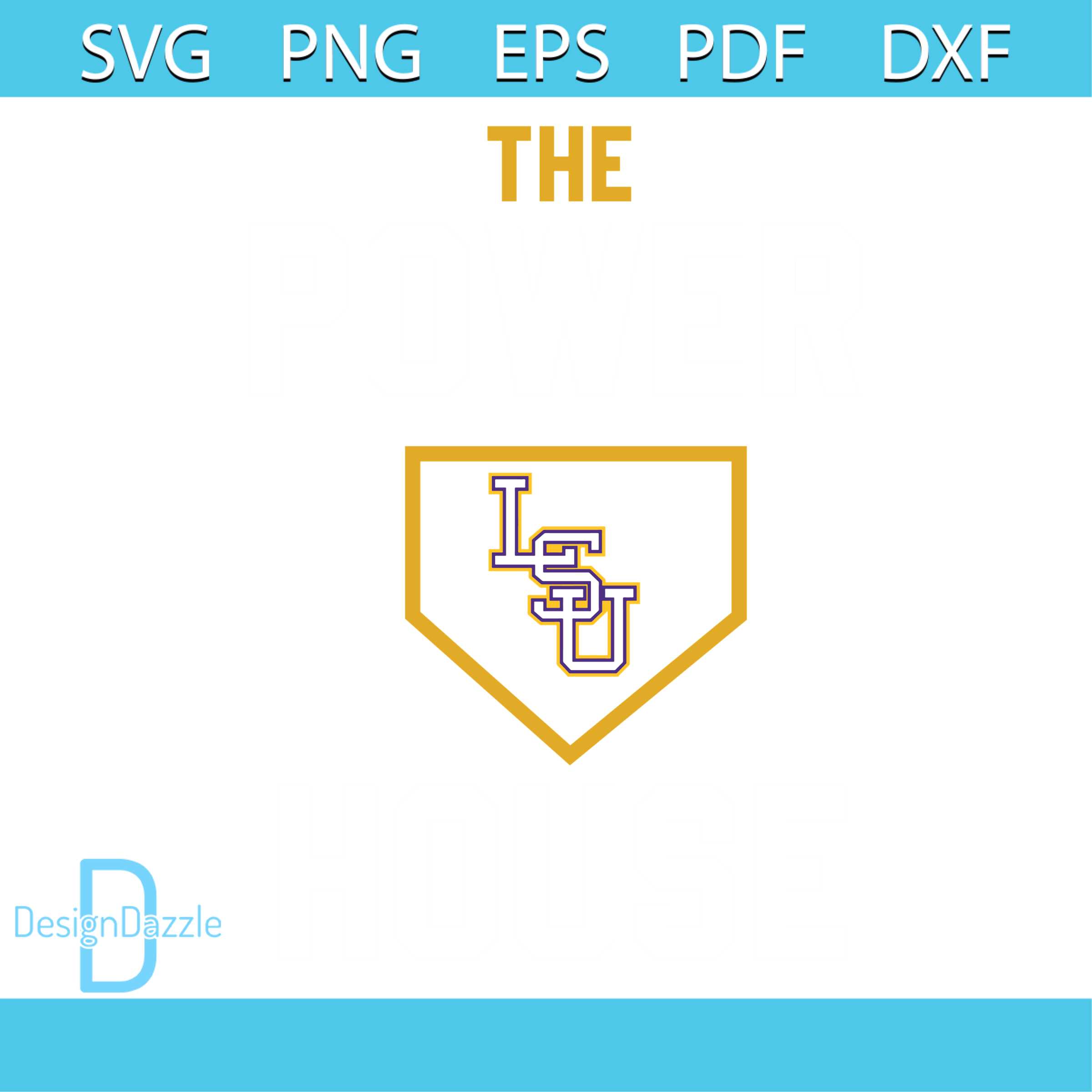 Lsu Baseball The Powerhouse Best Svg Cutting Digital Files | Inspire Uplift