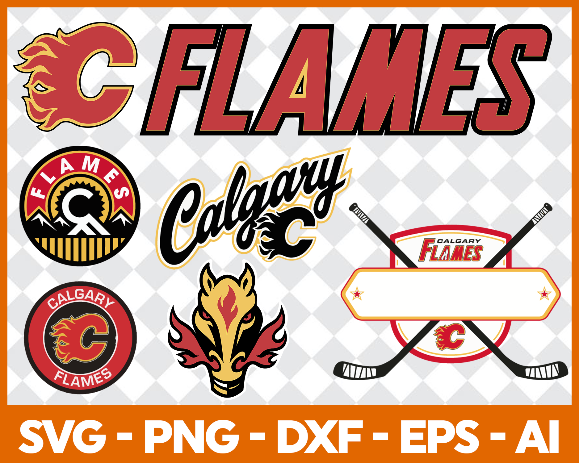 Calgary Flames Logo SVG, Cgy Hockey, SVG Flames, Calgary Fla | Inspire ...