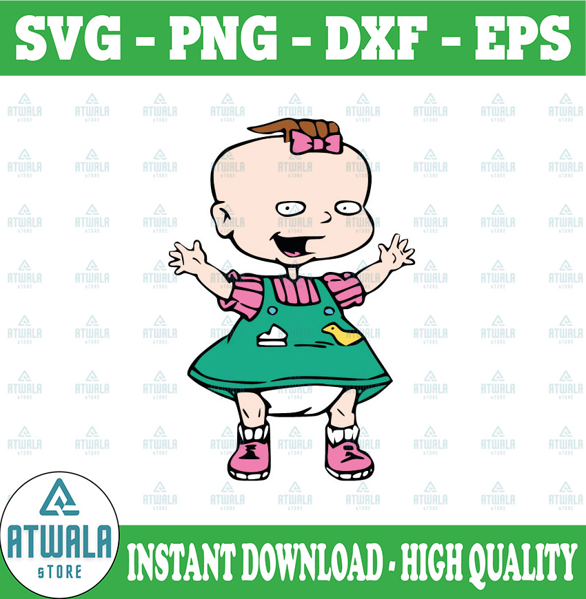 Lil DeVille Rugrats SVG, png, dxf, Cricut, Silhouette Cut Fi | Inspire ...