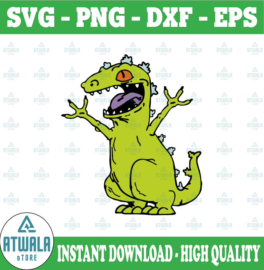 Reptar Rugrats SVG,png, dxf, Cricut, Silhouette Cut File, In | Inspire ...