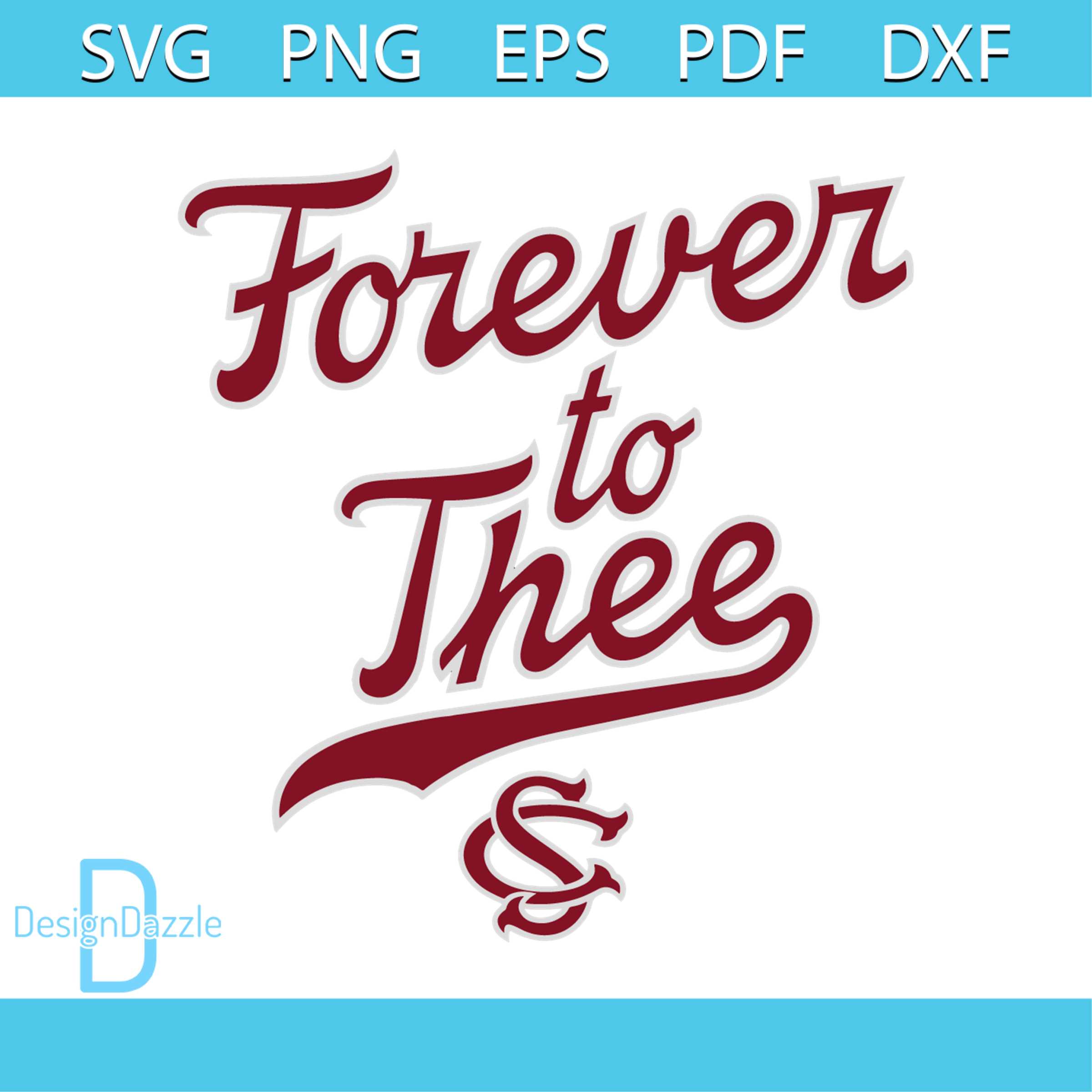 South Carolina Baseball Forever To Thee Svg Cutting Files | Inspire Uplift