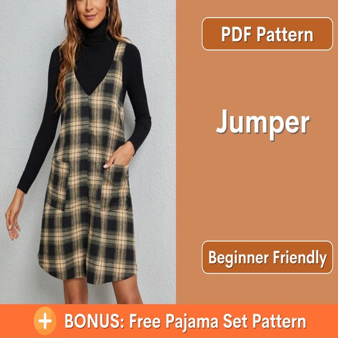 Dress Pattern - Jumper Pattern - Pinafore pattern - Pinafore | Inspire Uplift