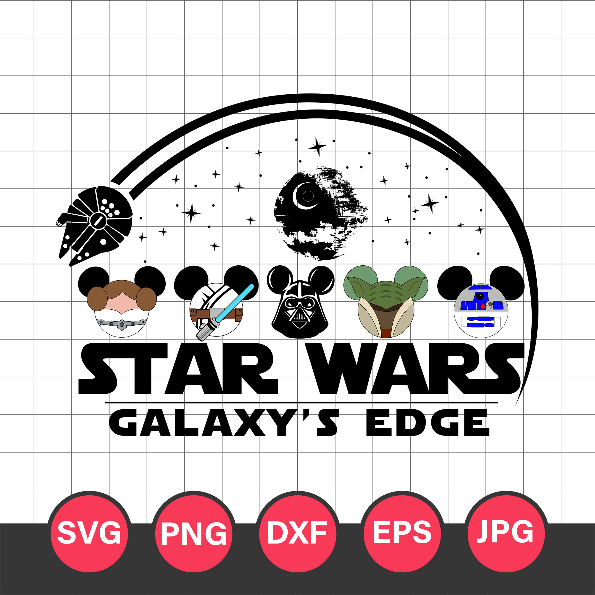 Star Wars Galaxy's Edge Svg, Disney Star Wars Svg, Png Jpg D - Inspire ...