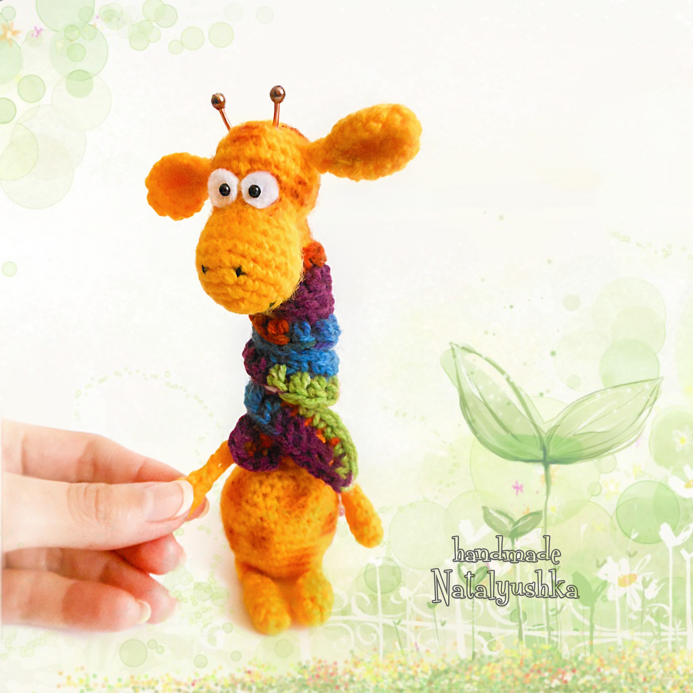 Giraffe soft little toy, Crochet cute giraffe, Amigurumi gir - Inspire ...
