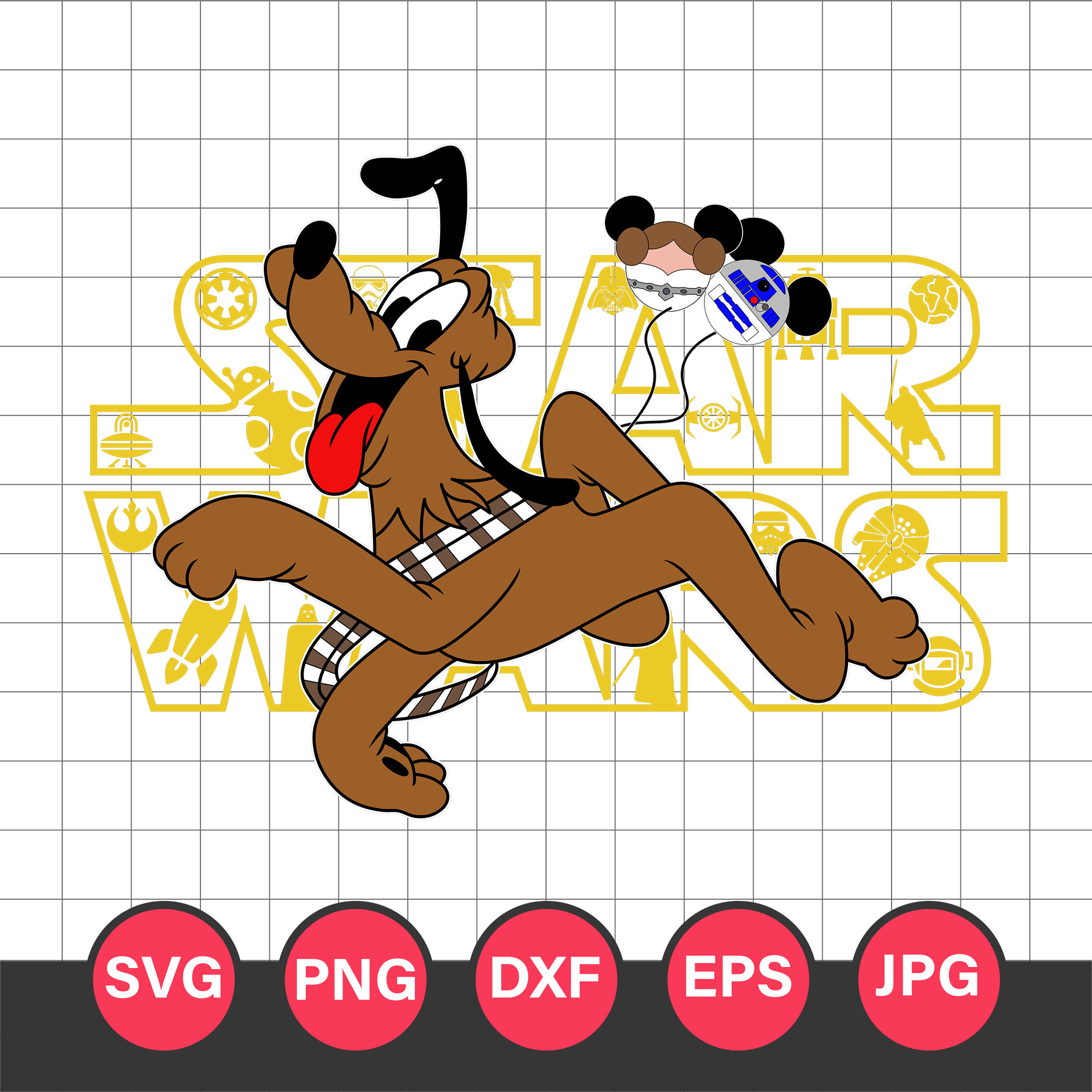 Pluto Star Wars Svg, Disney Star Wars Svg, Star Wars Svg, Pn - Inspire ...