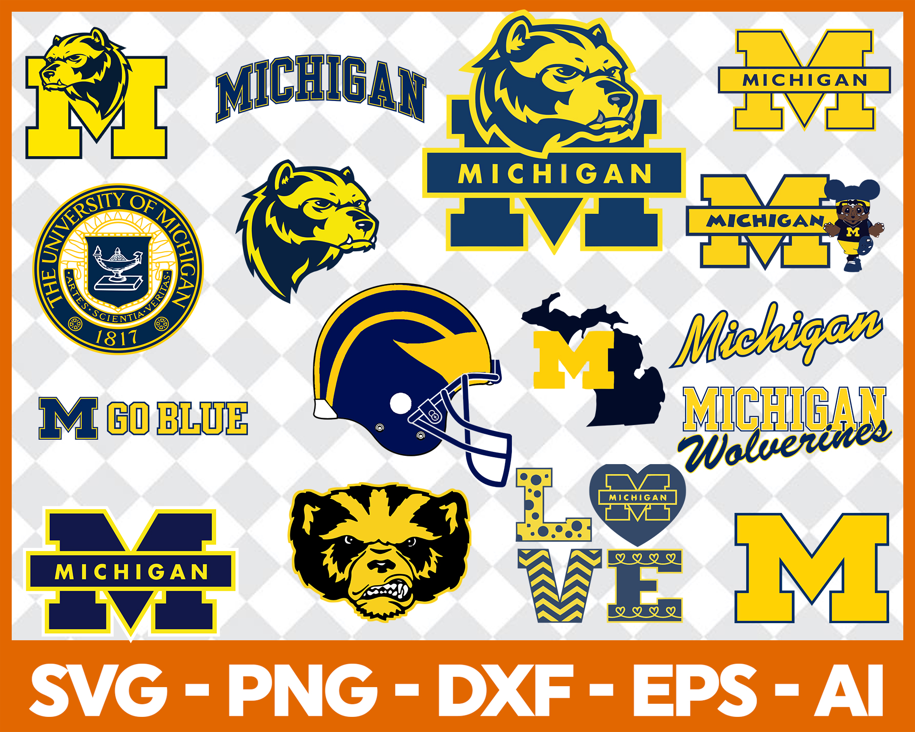 Michigan Wolverines logo, Michigan Wolverines svg, Michigan | Inspire ...