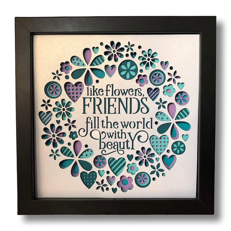 3D FRIENDS svg - shadowbox svg - for cricut - for silhouette | Inspire ...
