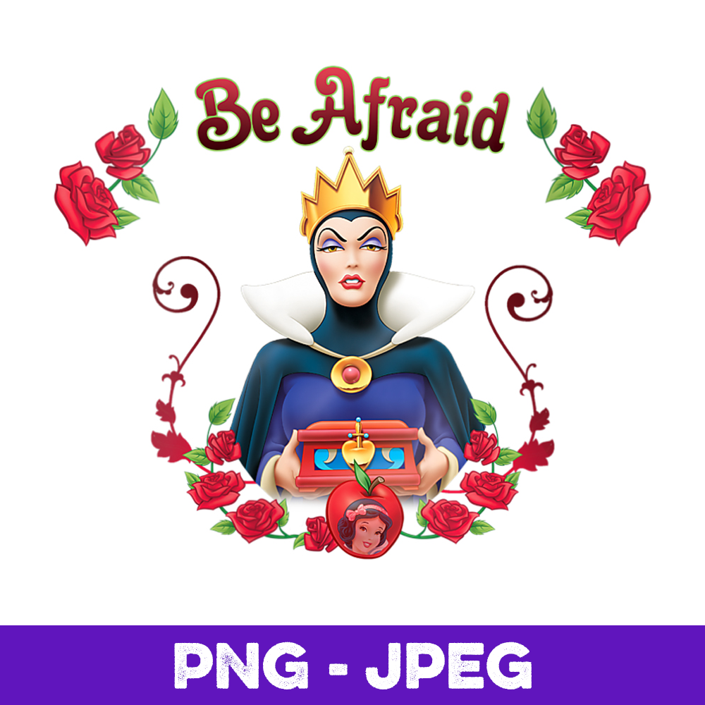 Womens Disney Snow White The Evil Queen Be Afraid V3 | Inspire Uplift