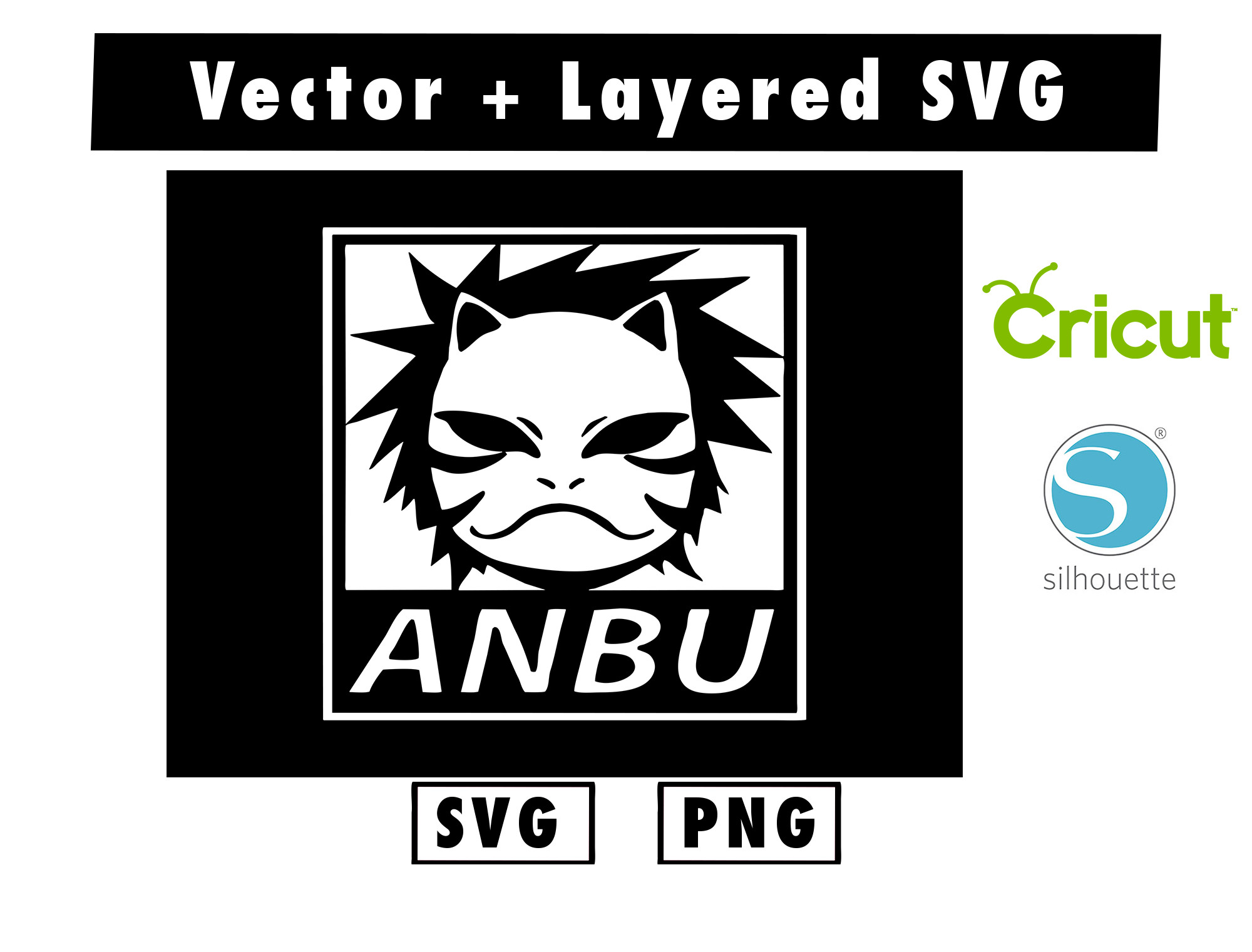 ANBU svg and png files for cricut machine , anime svg , mang - Inspire ...