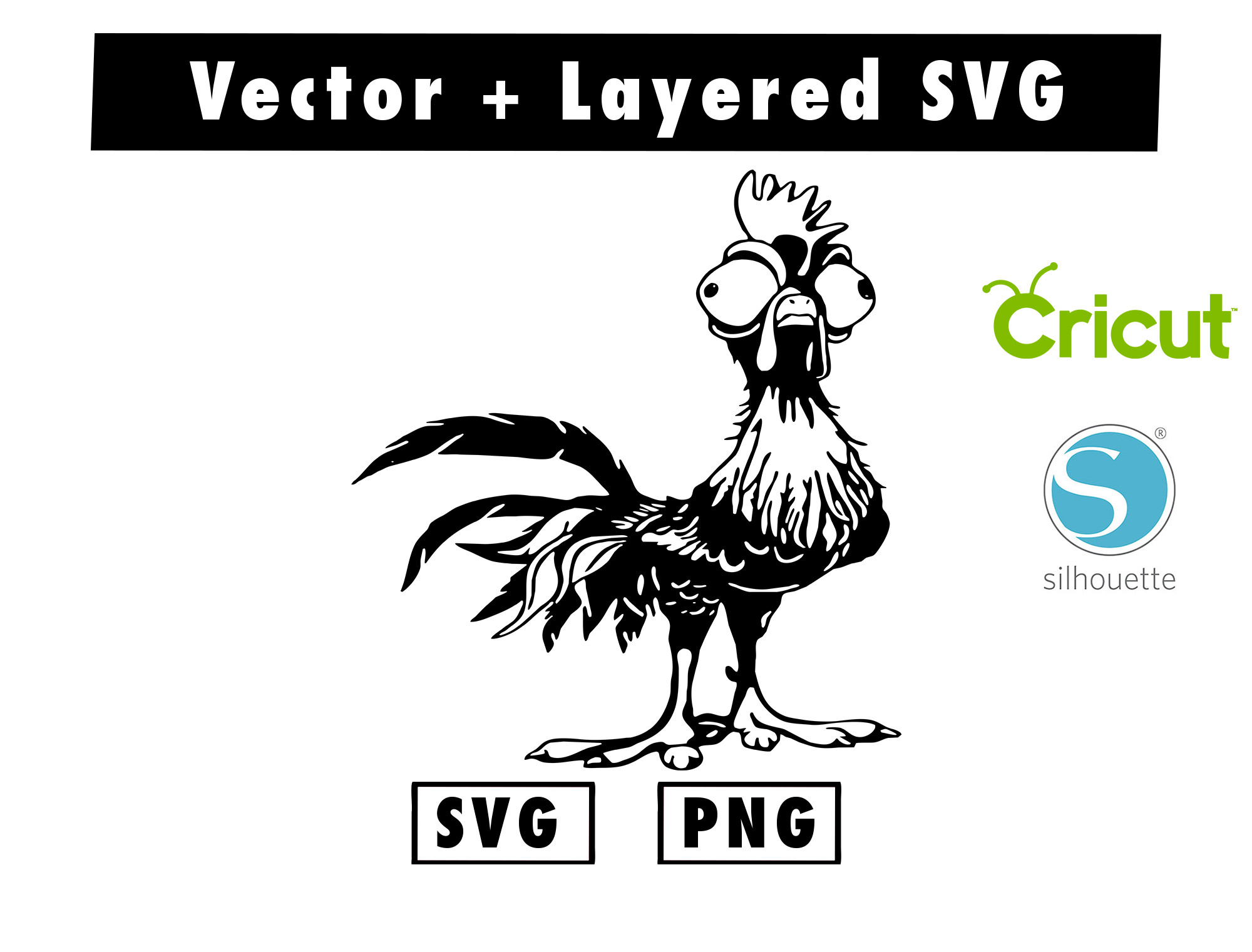 Hey Hey the Rooster svg and png files for cricut machine , a - Inspire ...