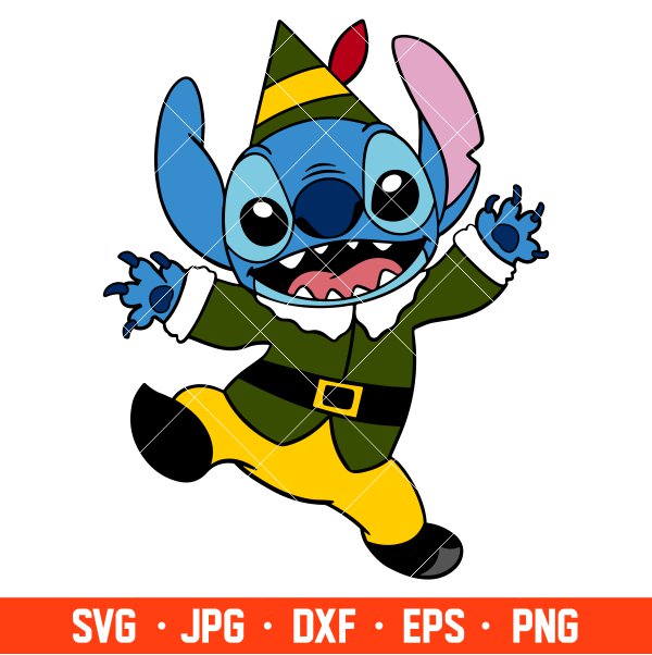 Stitch Elf Svg, Christmas Svg, Disney Christmas Svg, Santa C - Inspire ...