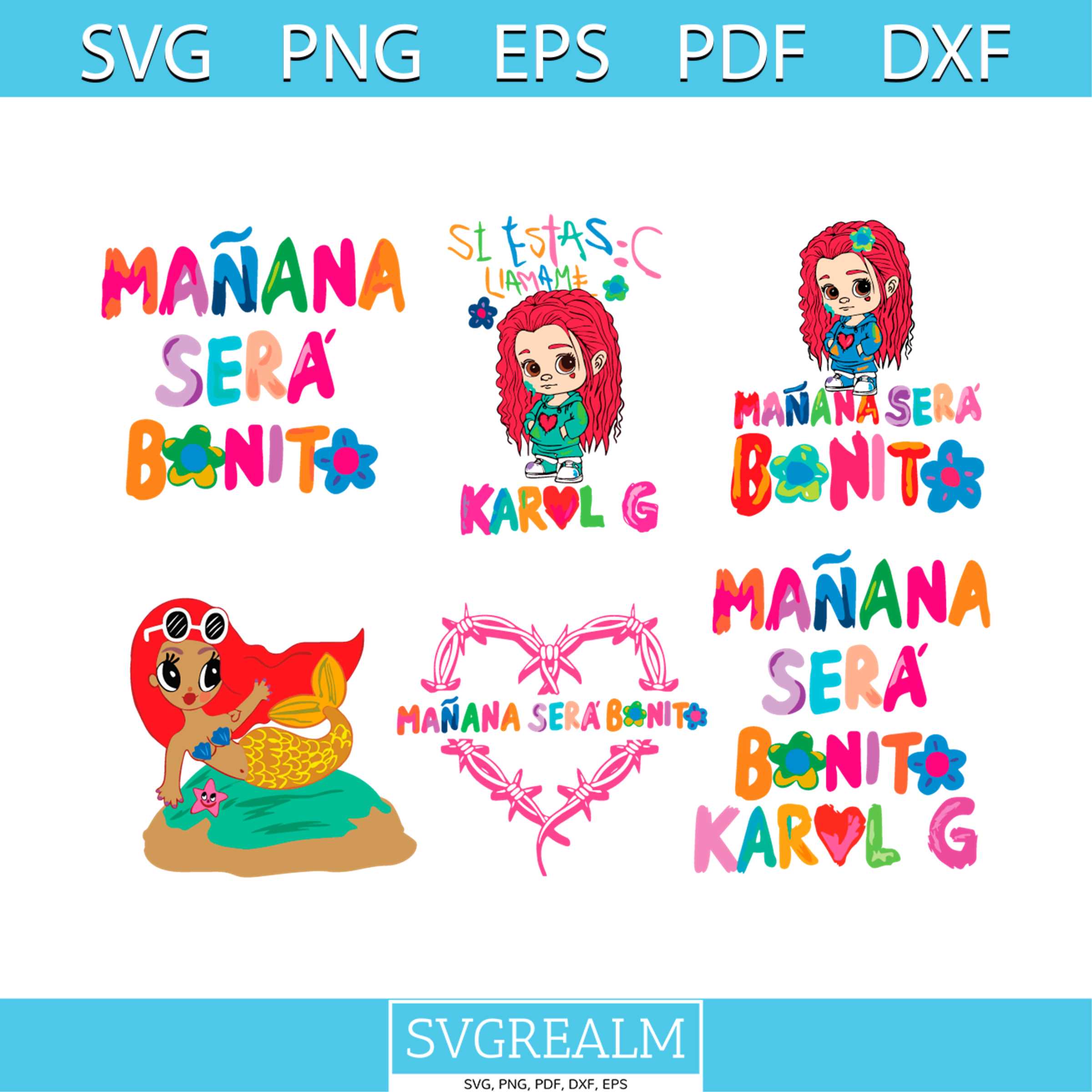 Karol G Manana Sera Bonito Bundle Svg Graphic Designs Files | Inspire ...