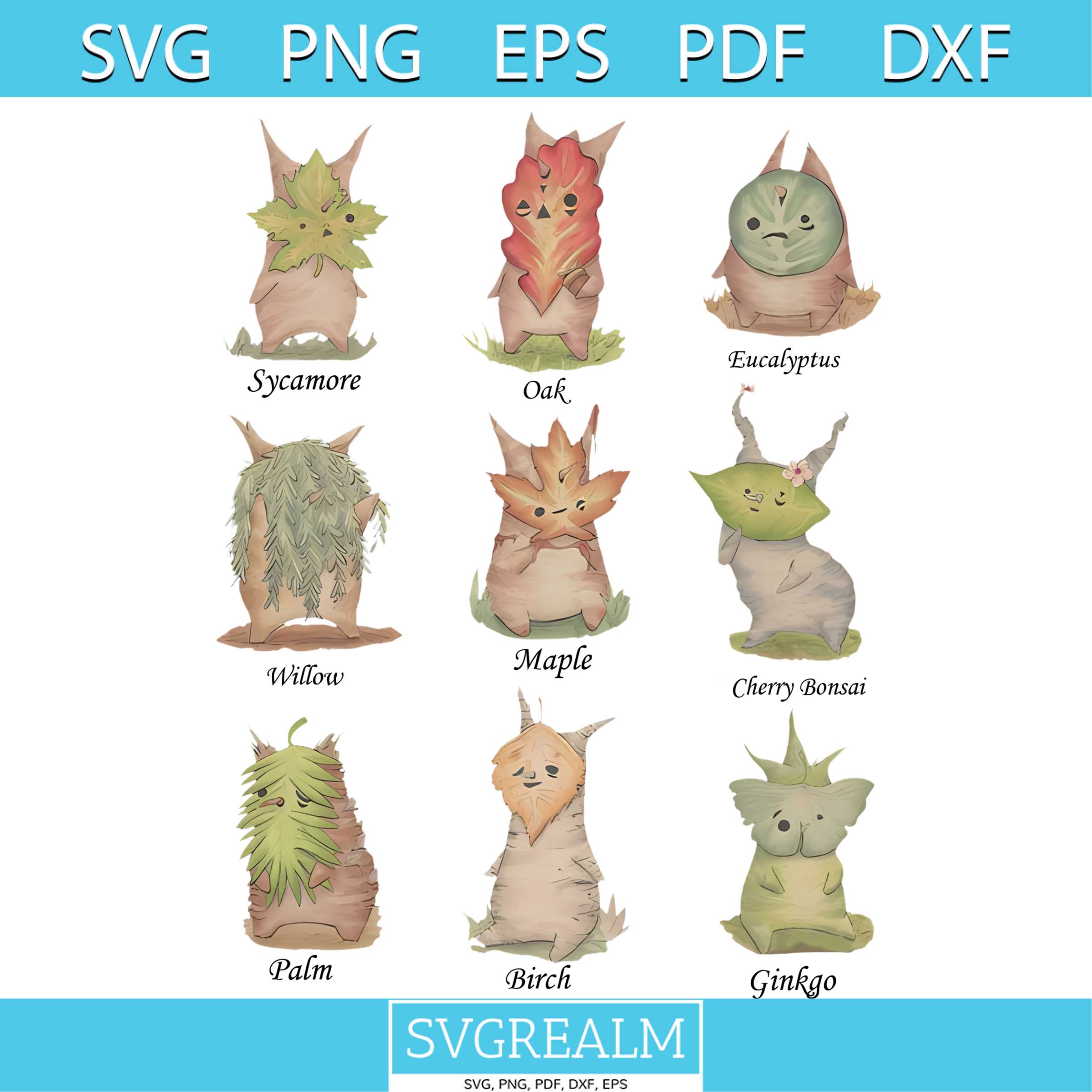 Korok Zelda Plant Png Silhouette Sublimation Files | Inspire Uplift