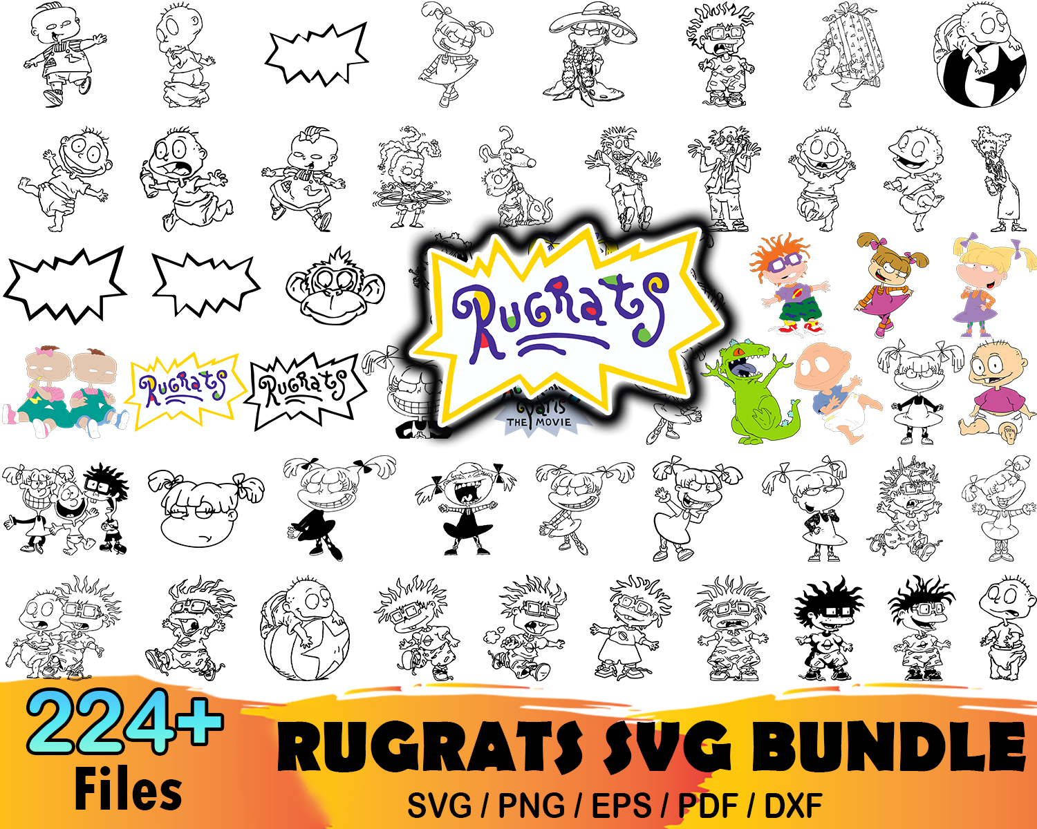 224 Rugrats Bundle Svg, Rugrats Svg, Rugrats Vector, Animati | Inspire ...
