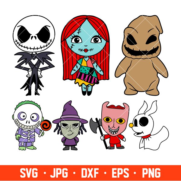 Baby Jack and Sally Bundle Svg, Halloween Svg, Oogie Boogie - Inspire ...