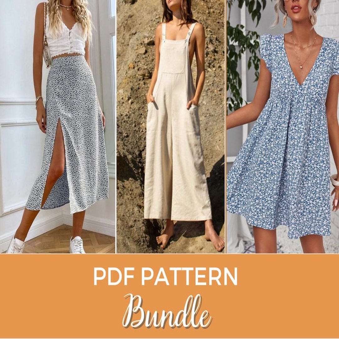 Dress Sewing Pattern | Sewing Patterns | Women Pattern | Bun | Inspire Uplift