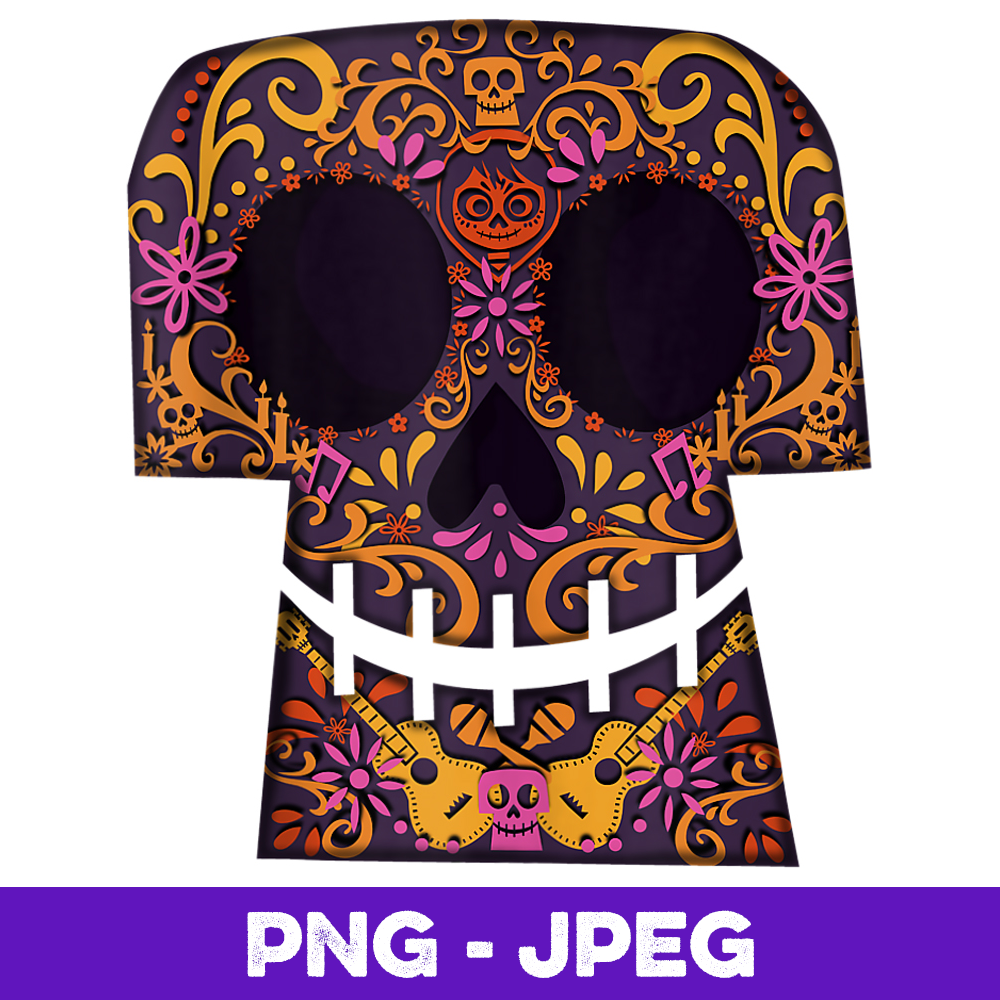 Disney Pixar Coco Collage Skull Halloween V2 | Inspire Uplift