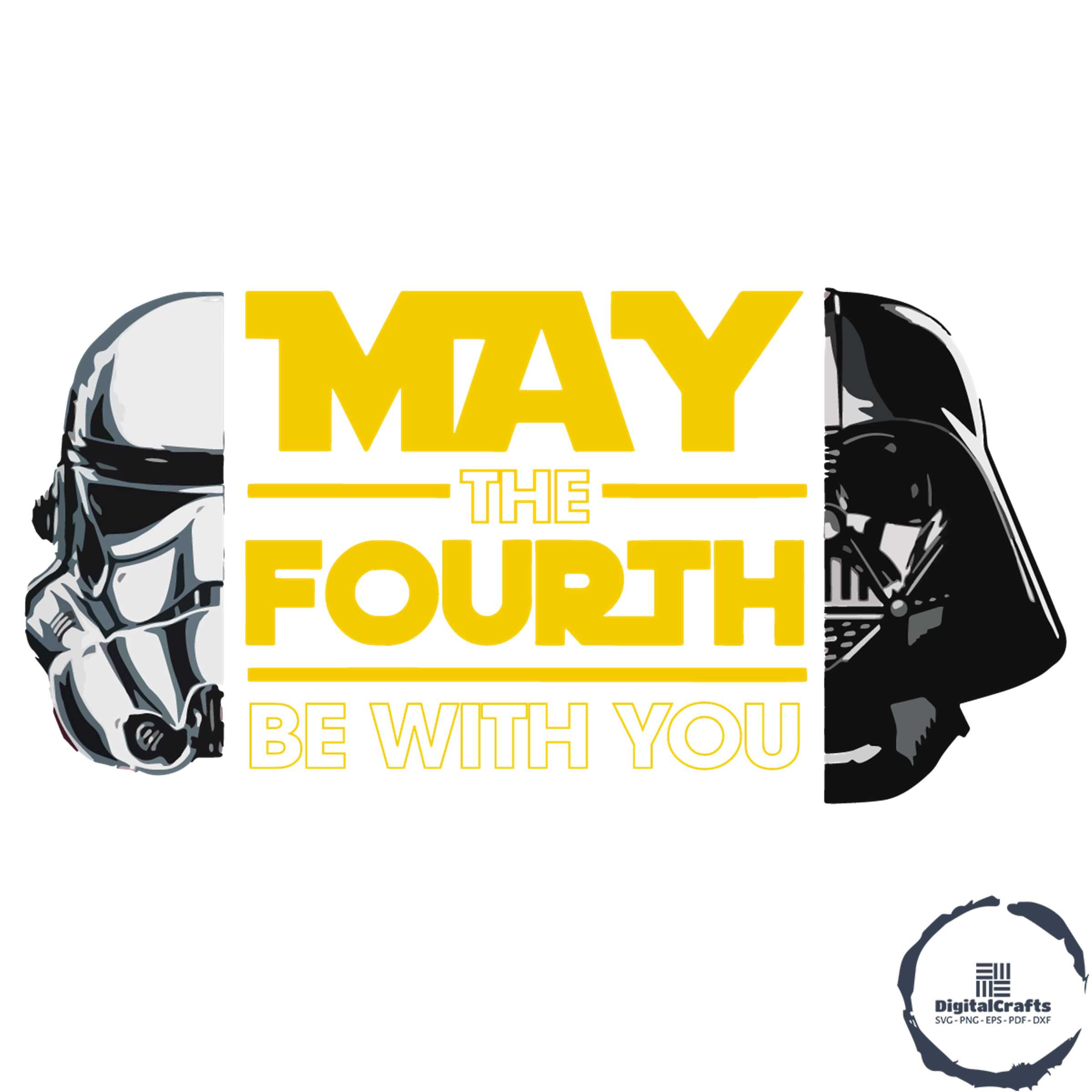 Darth Vader Stormtrooper May The Fourth Be With You Svg | Inspire Uplift
